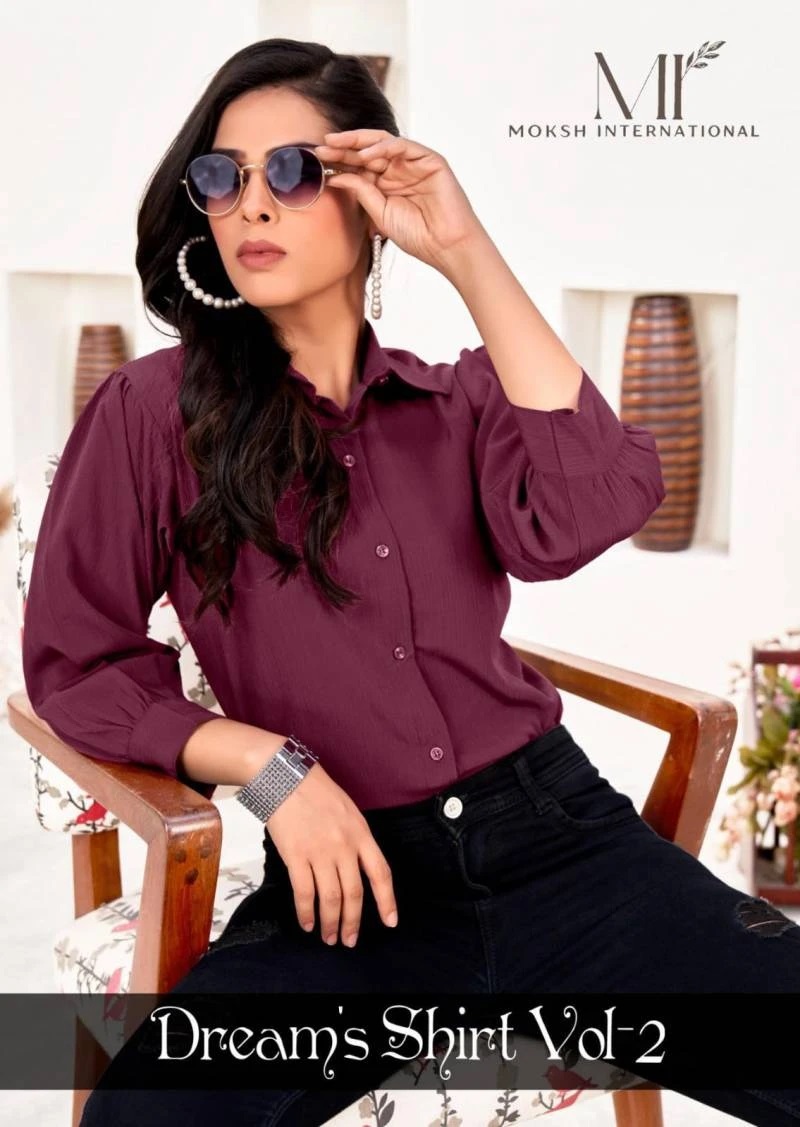 Moksh Dreams Shirt Vol 2 Casual Plain Ladies Shirt Collection