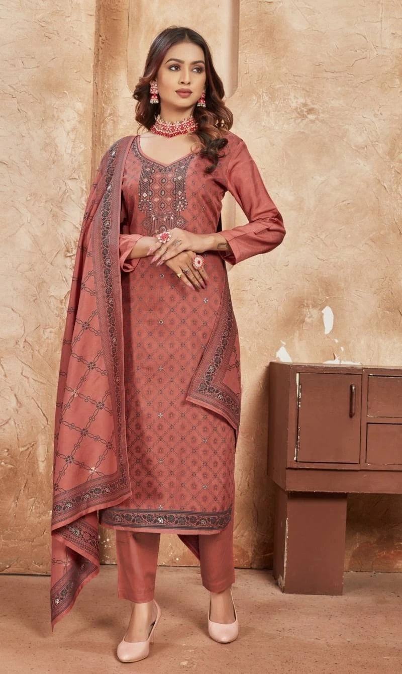 Four Dots Jasmine Designer Dress Material Collection