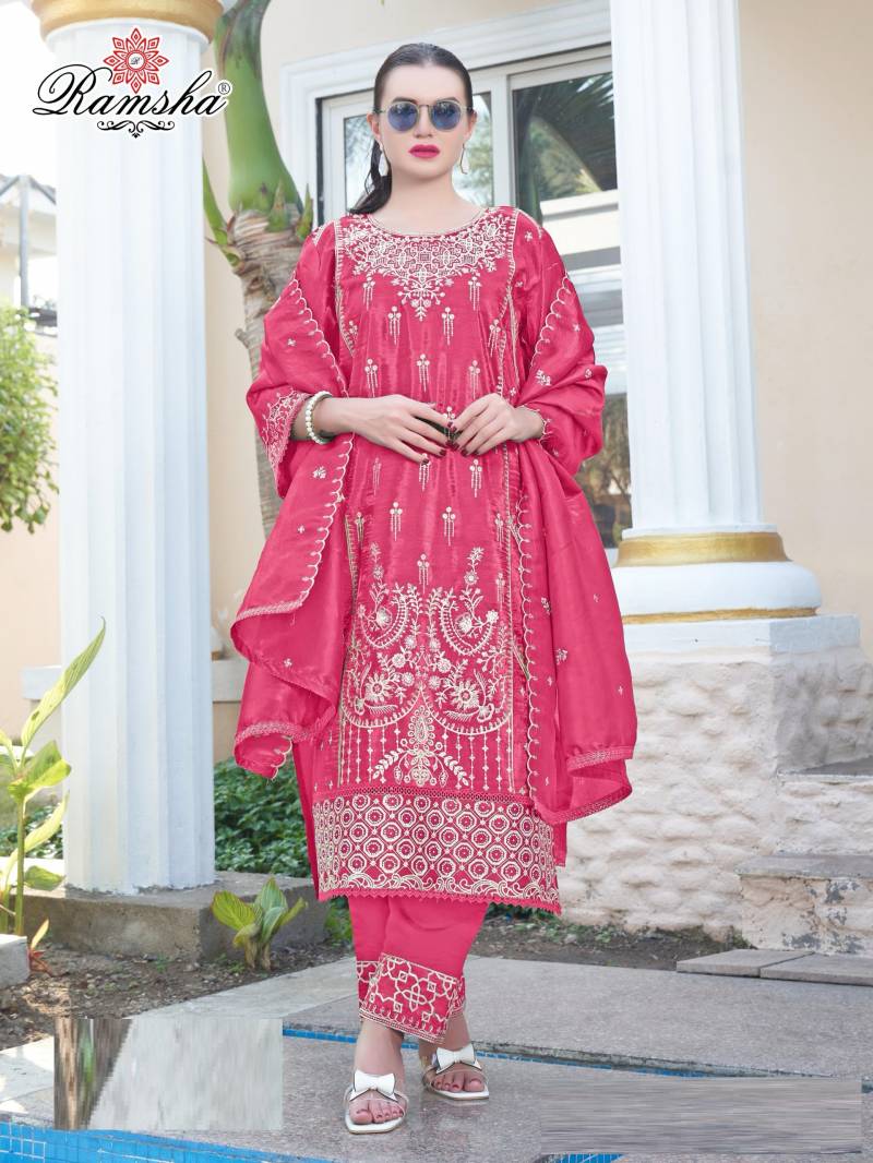 Ramsha R 1254 Nx Ready Made Pakistani Suits Collection