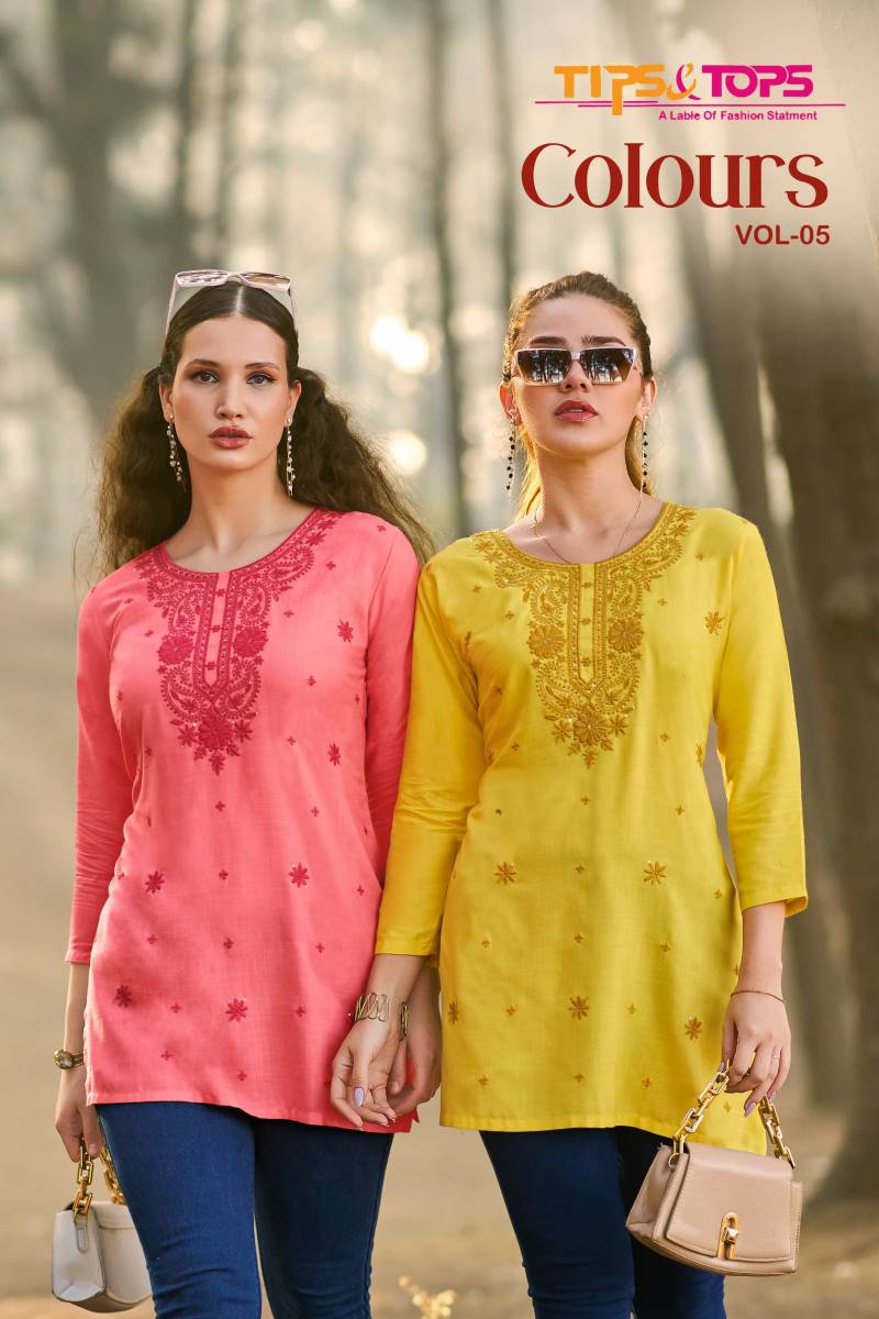 Tips And Tops Colors Vol 5 Stylish Western Top Collection