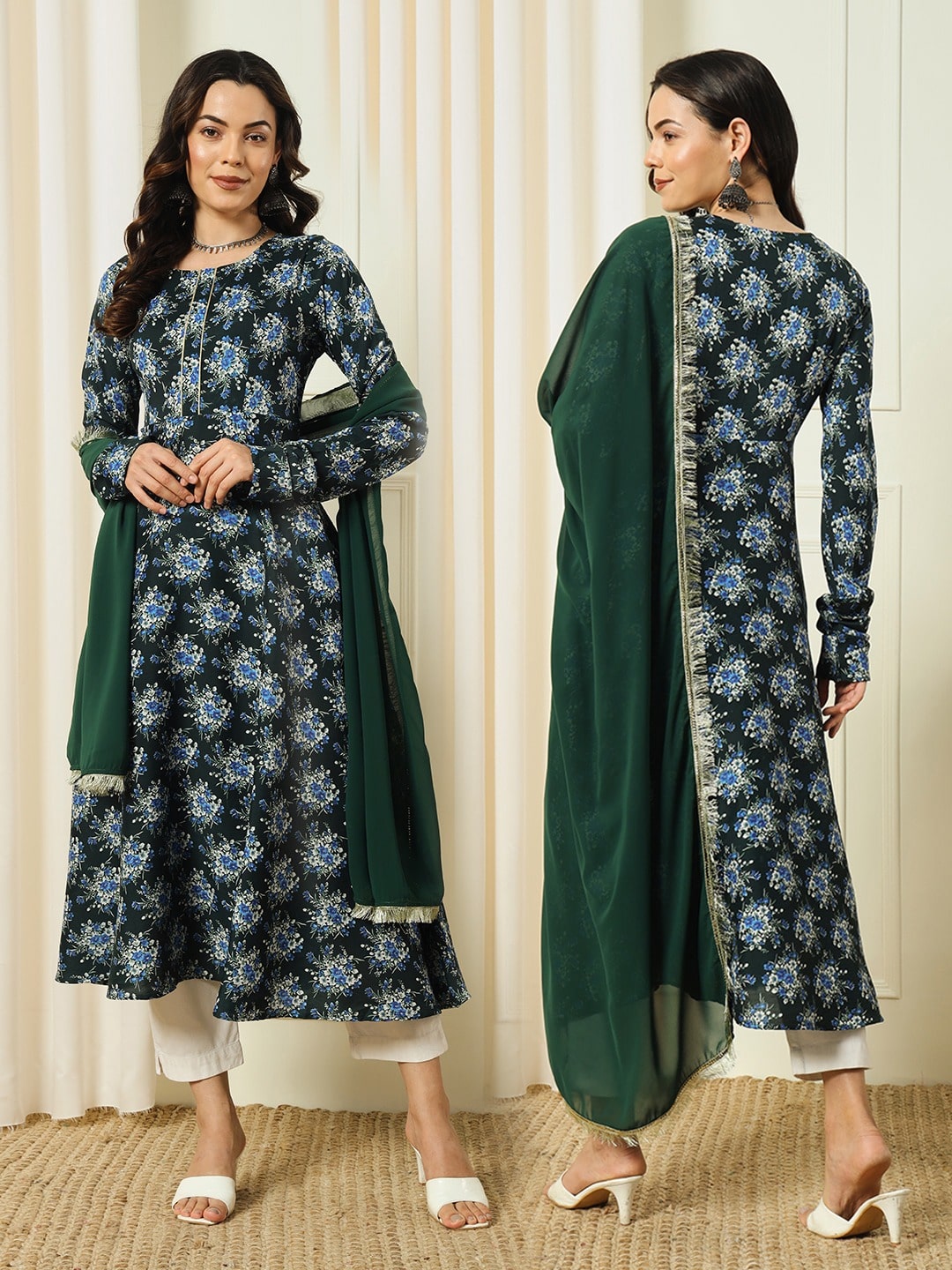 Nemisha 4 Printed Kurti With Dupatta Collection