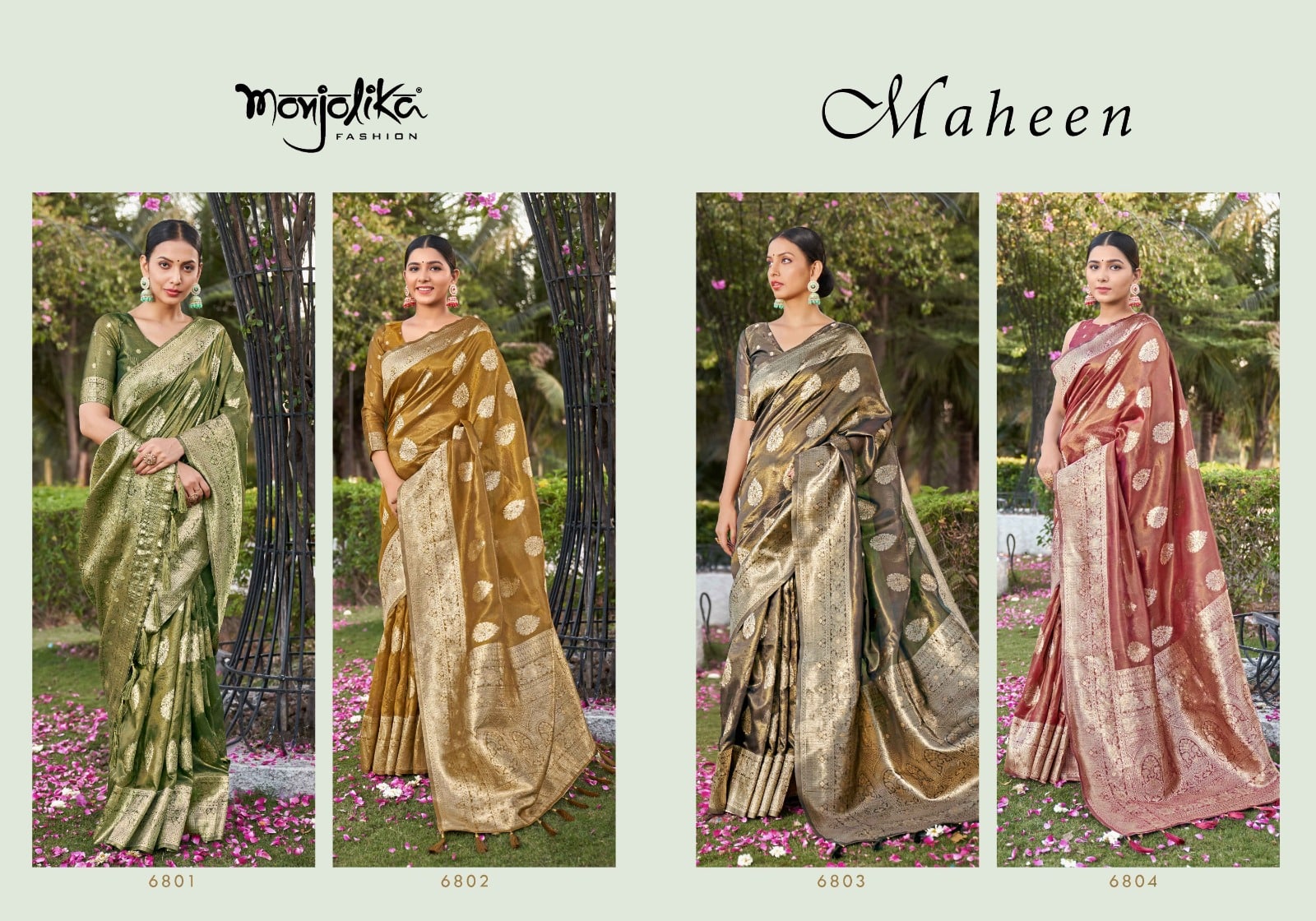 Monjolika Maheen Silk Saree Collection