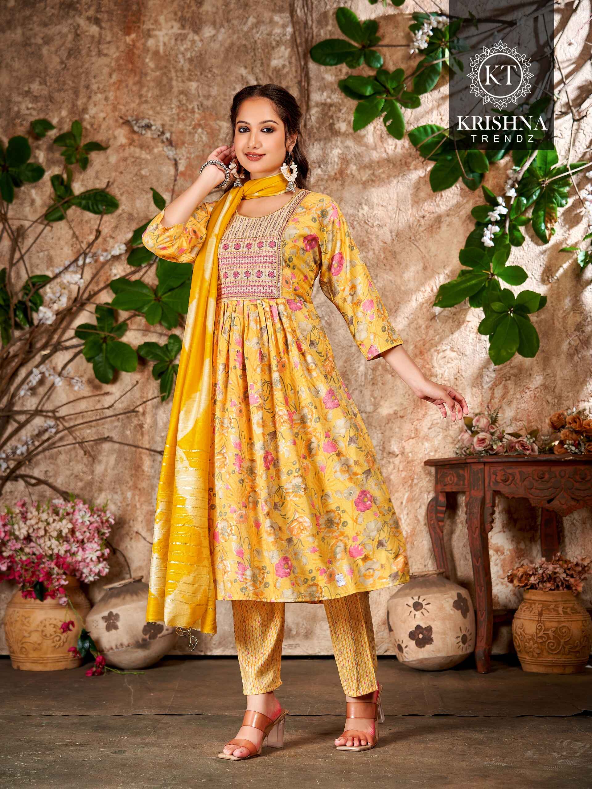 Krishna Deepika Vol 2 Fancy Kurti Pant With Dupatta Collection