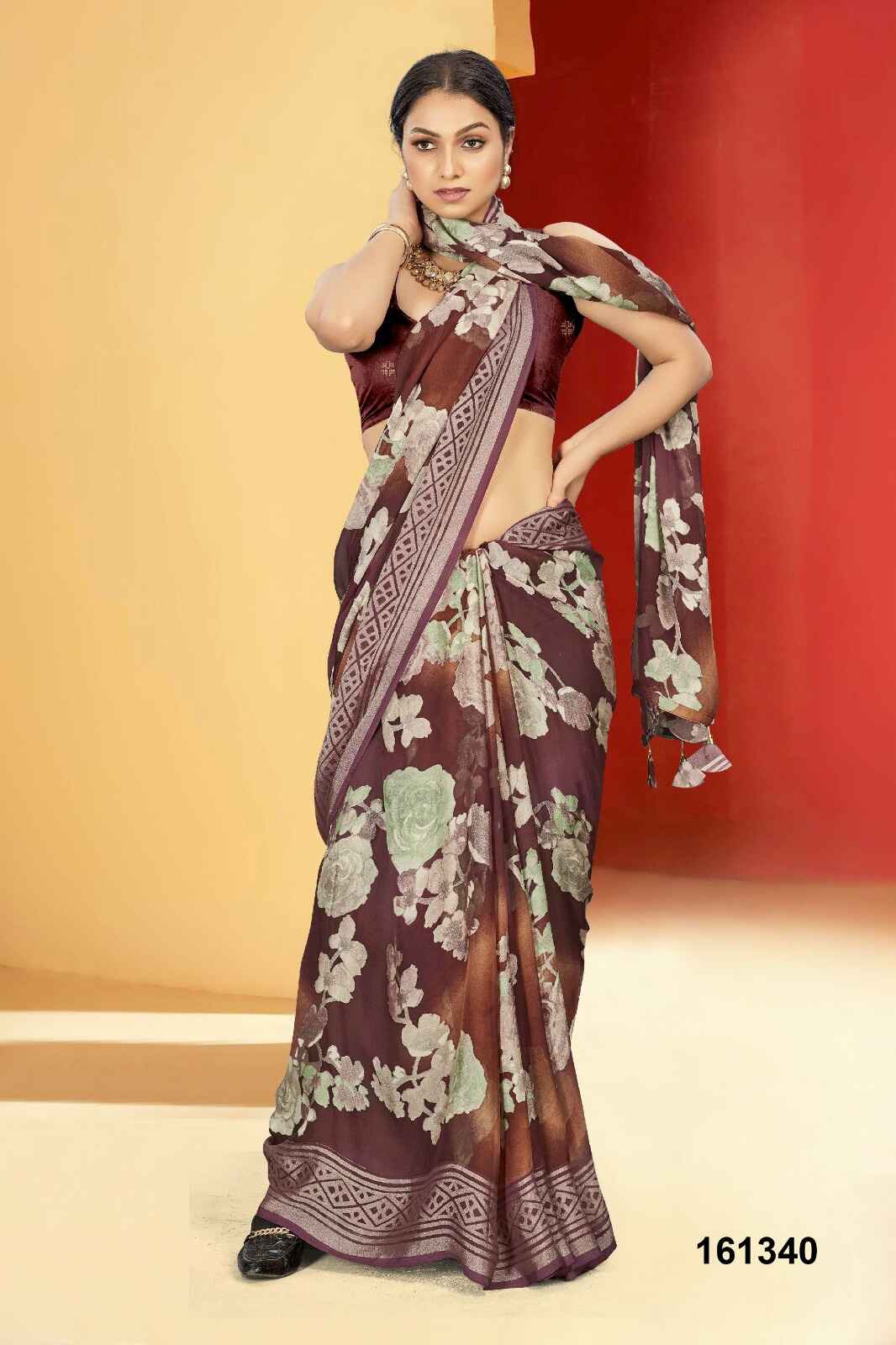 Vallabhi Inaaya Vol 13 Printed Saree Collection