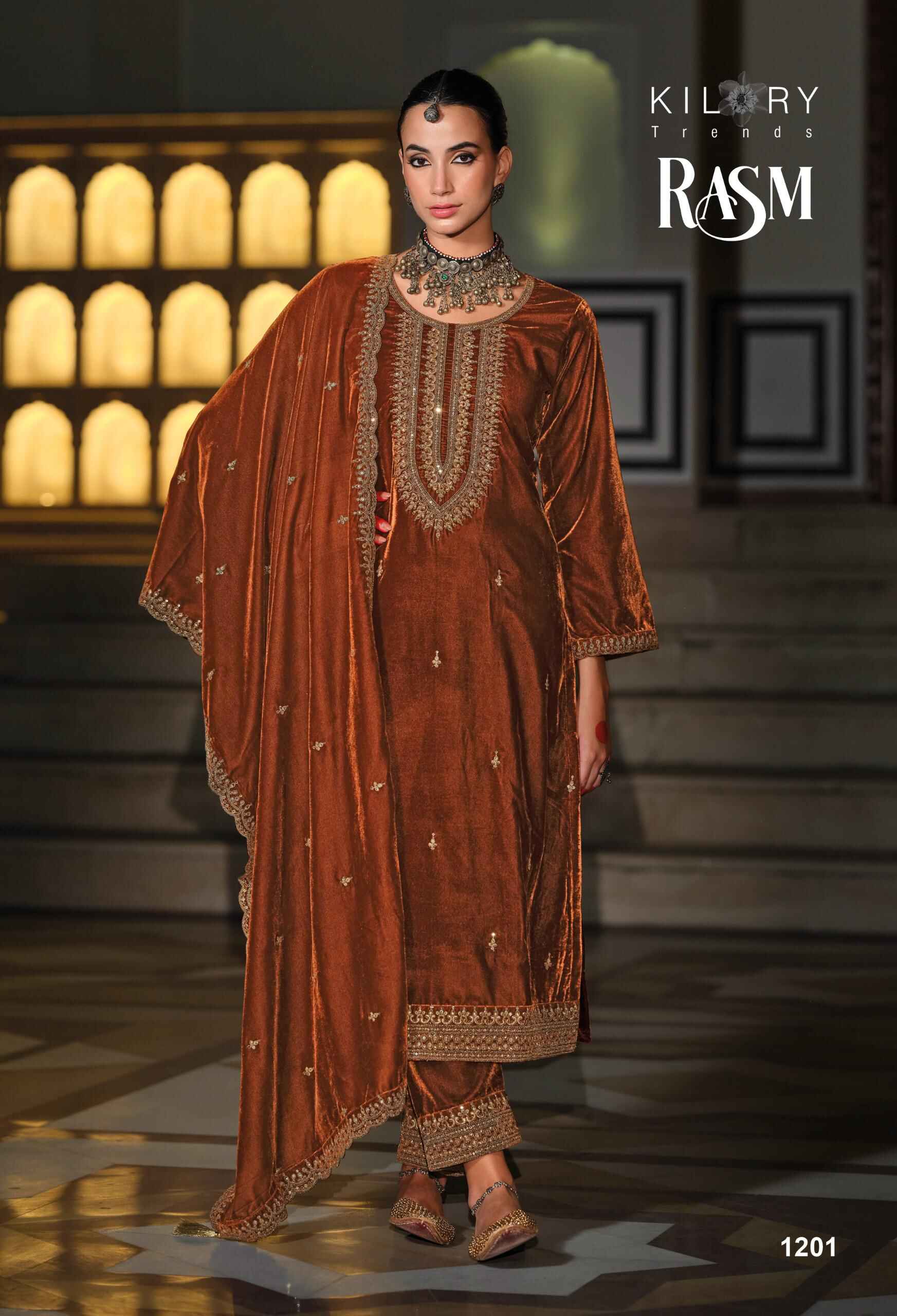 Kilory Rasm Velvet Designer Salwar Kameez Collection