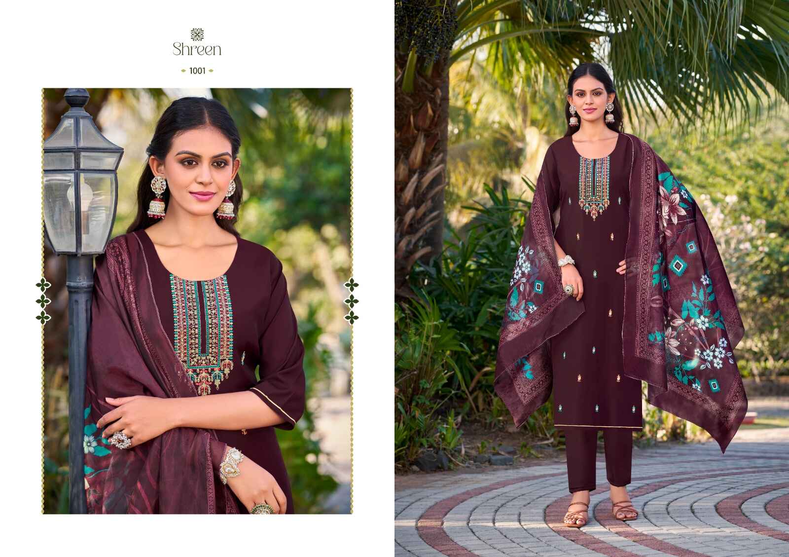 Shreen Alexa Vol 6 Silk Designer Kurti Bottom With Dupatta