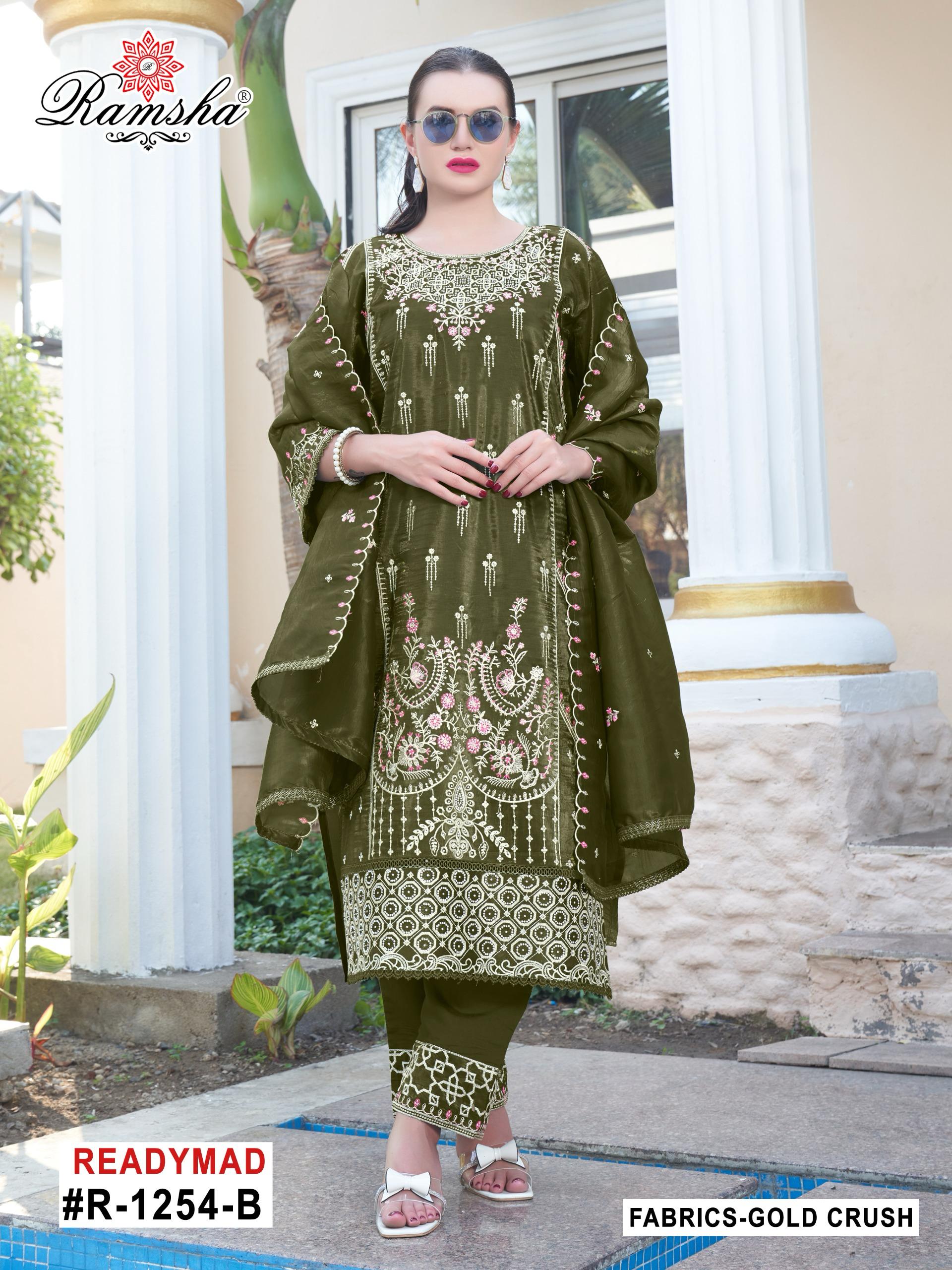 Ramsha R 1254 Nx Ready Made Pakistani Suits Collection