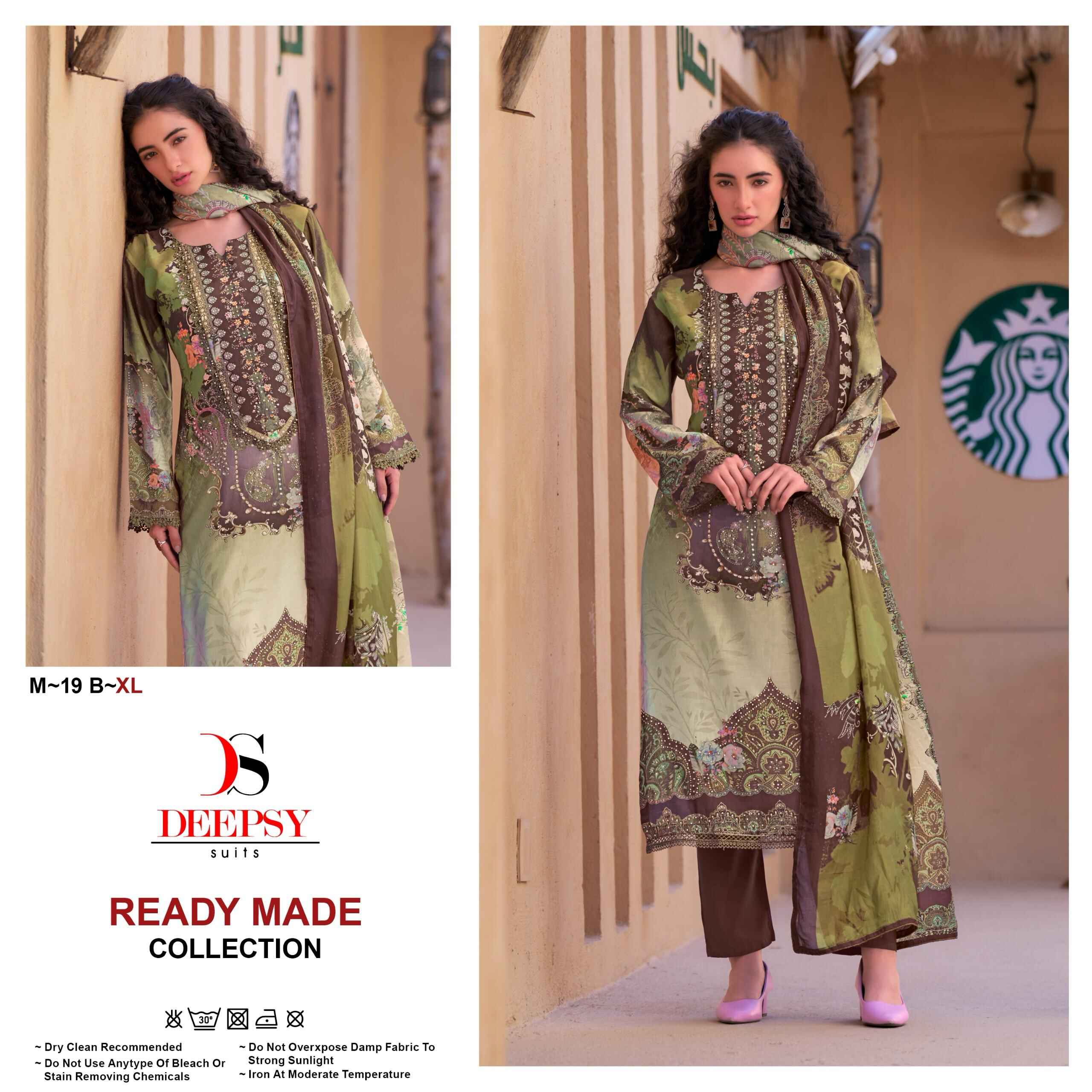 Deepsy M 19 Printed Pakistani Readymade Suits Collection
