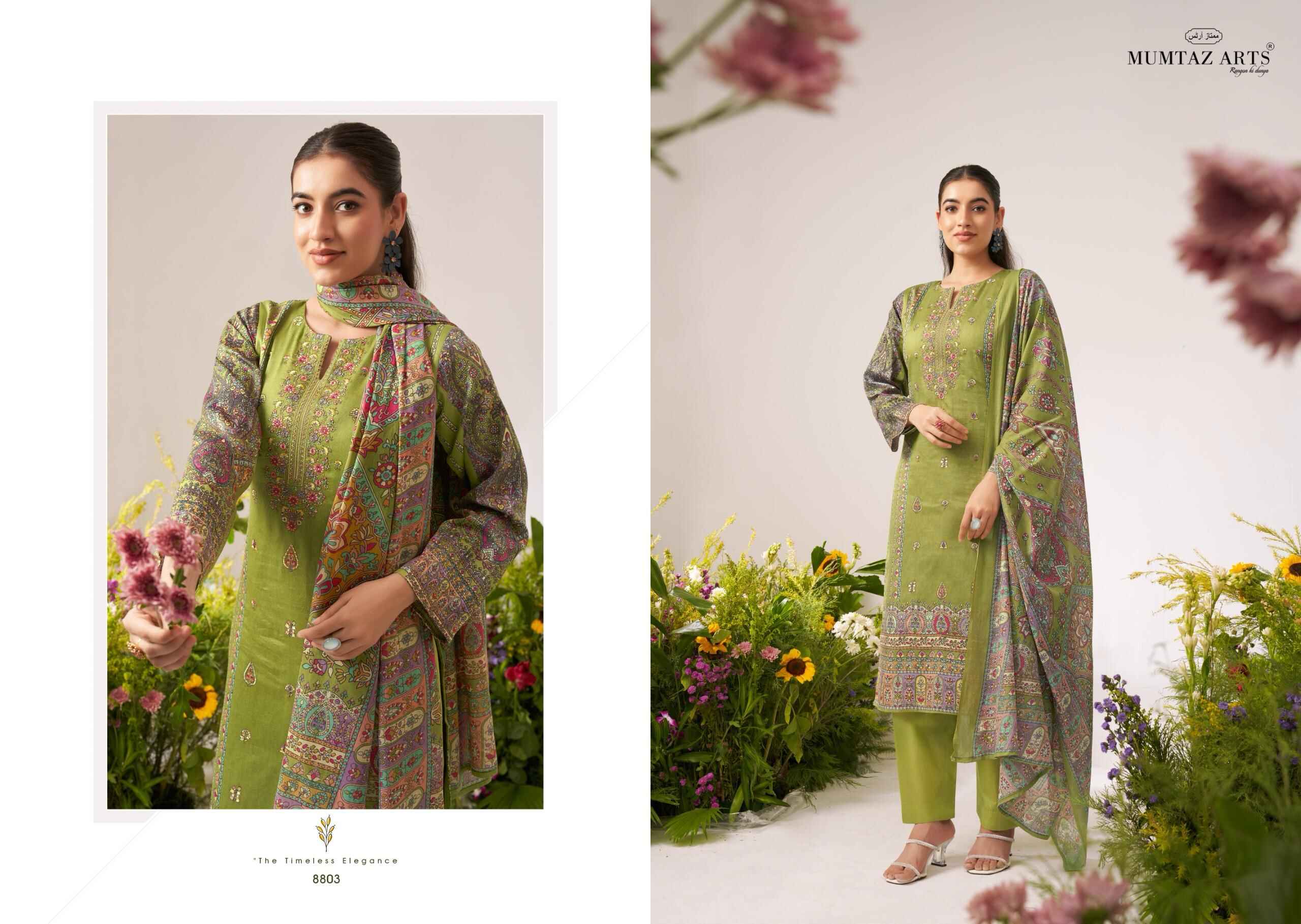 Mumtaz Flower Valley Series 8801 Printed Dress Material
