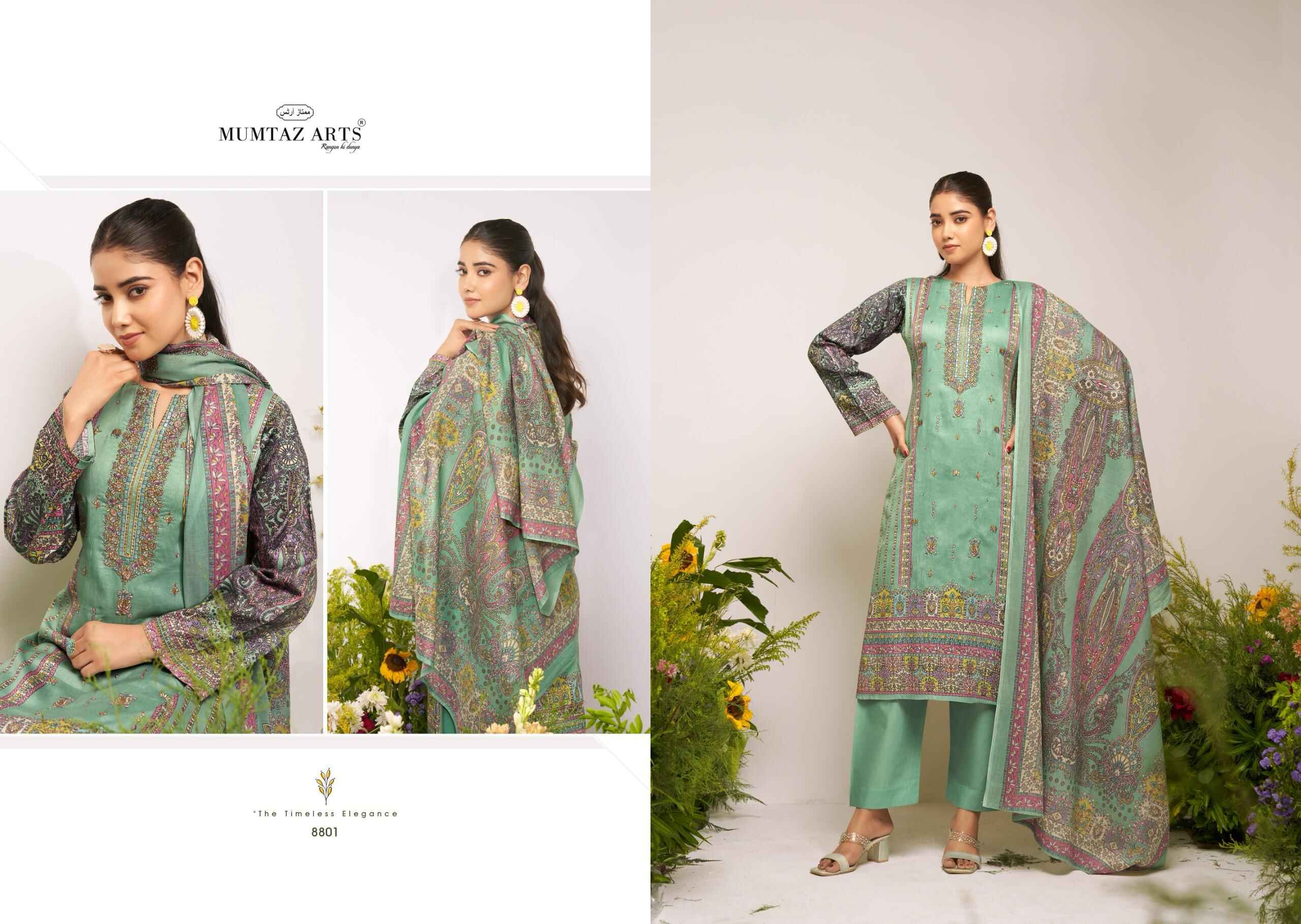 Mumtaz Flower Valley Series 8801 Printed Dress Material