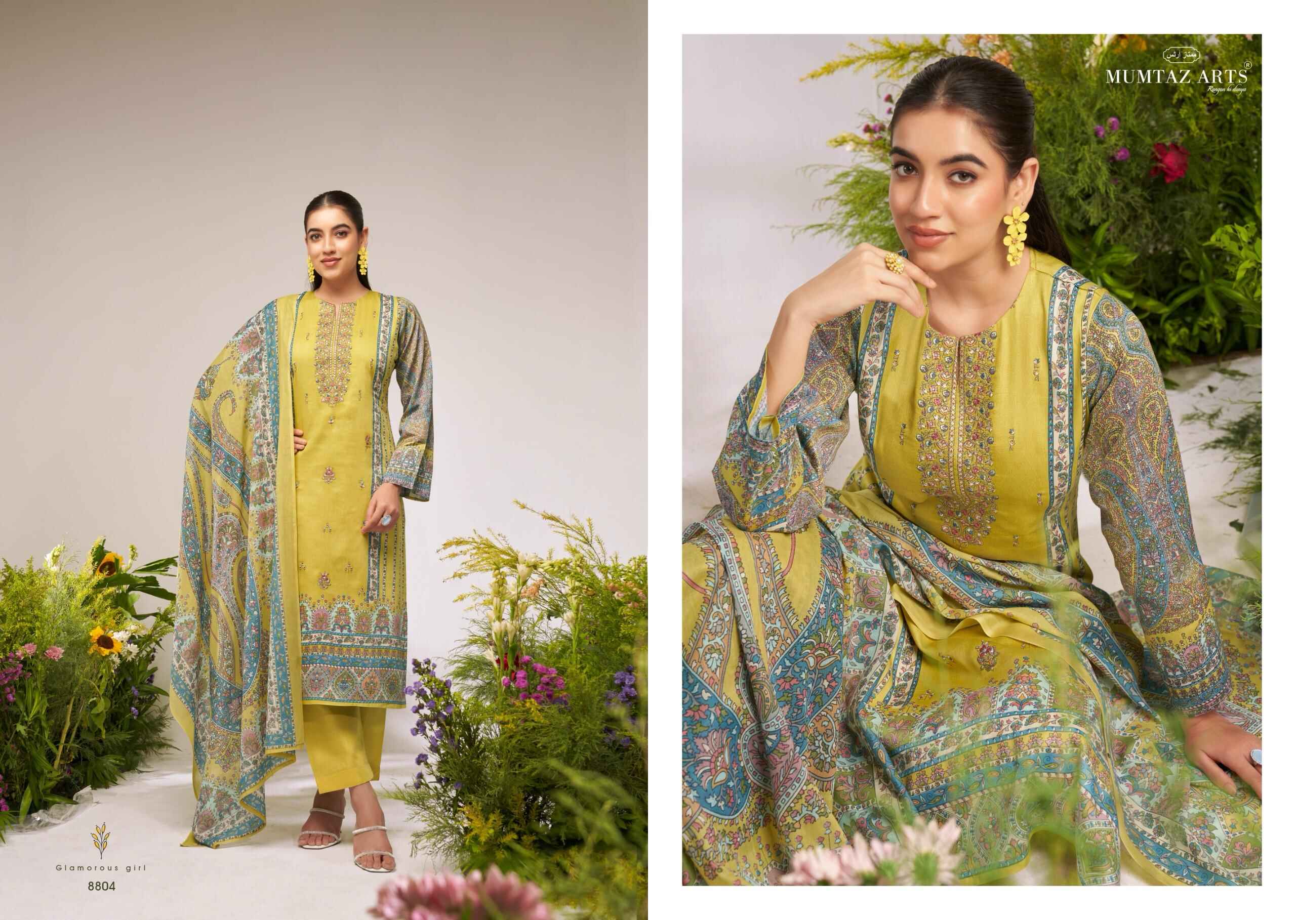 Mumtaz Flower Valley Series 8801 Printed Dress Material